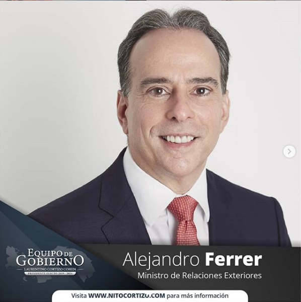 Alejandro Ferrer, próximo Ministro de Relaciones Exteriores | TuPolitica.com